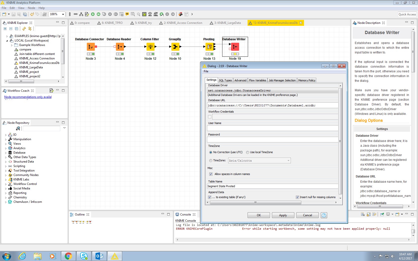 Ms Access Database Connection Knime Analytics Platform Knime Community Forum