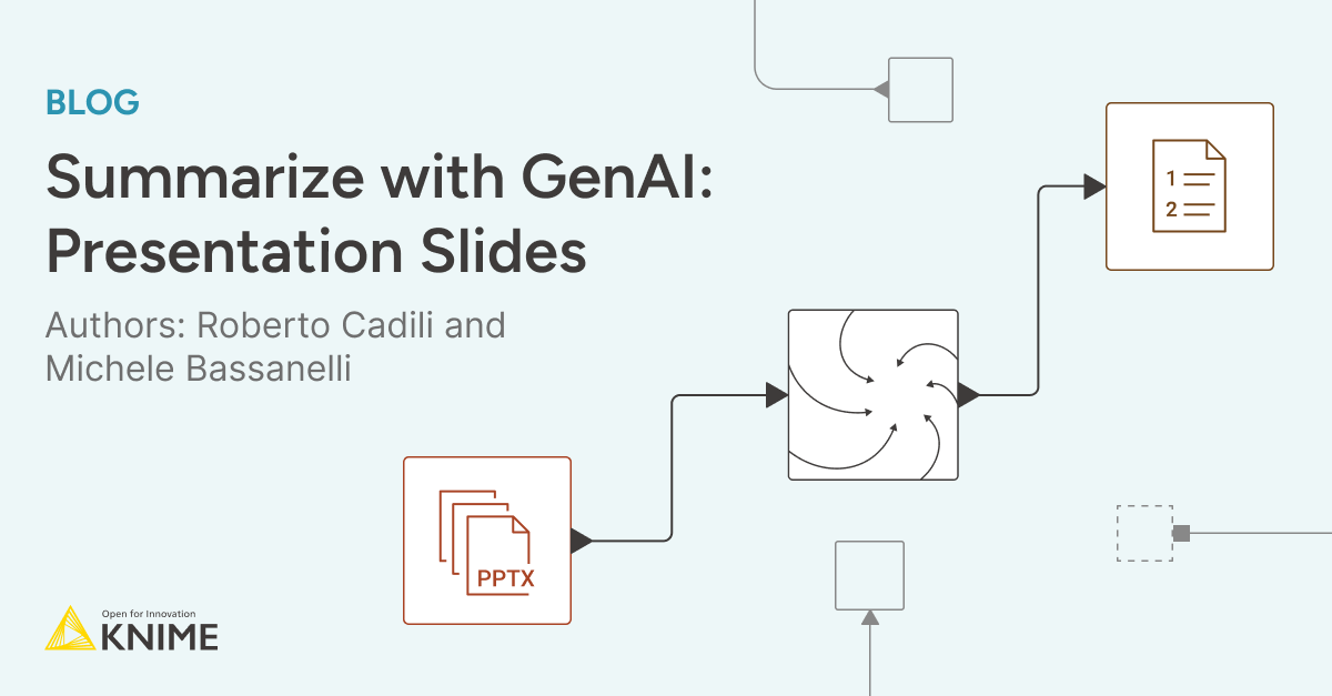 How to summarize PowerPoint slides on Google Drive using GenAI | KNIME