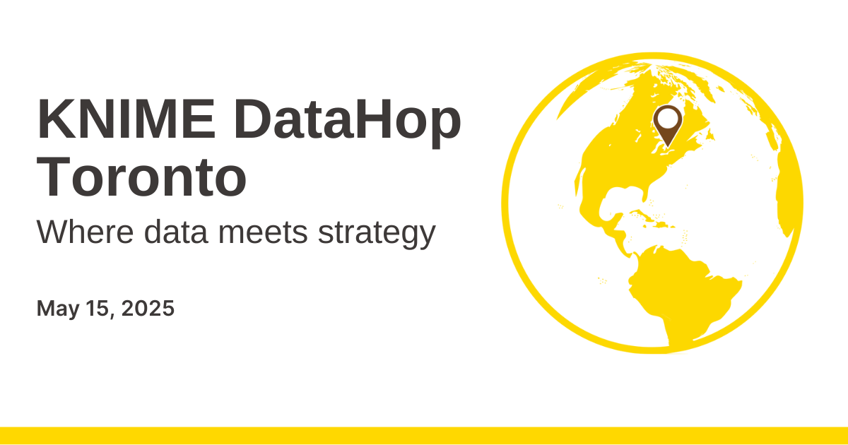 KNIME DataHop Toronto | KNIME